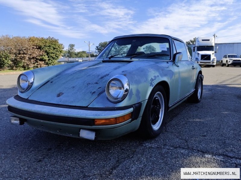 1977 - Porsche 911S Targa Ice Green Metallic - Matching Numbers