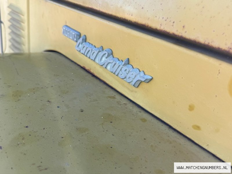 1978 - Toyota Landcruiser FJ40 Mustard Yellow - Matching Numbers